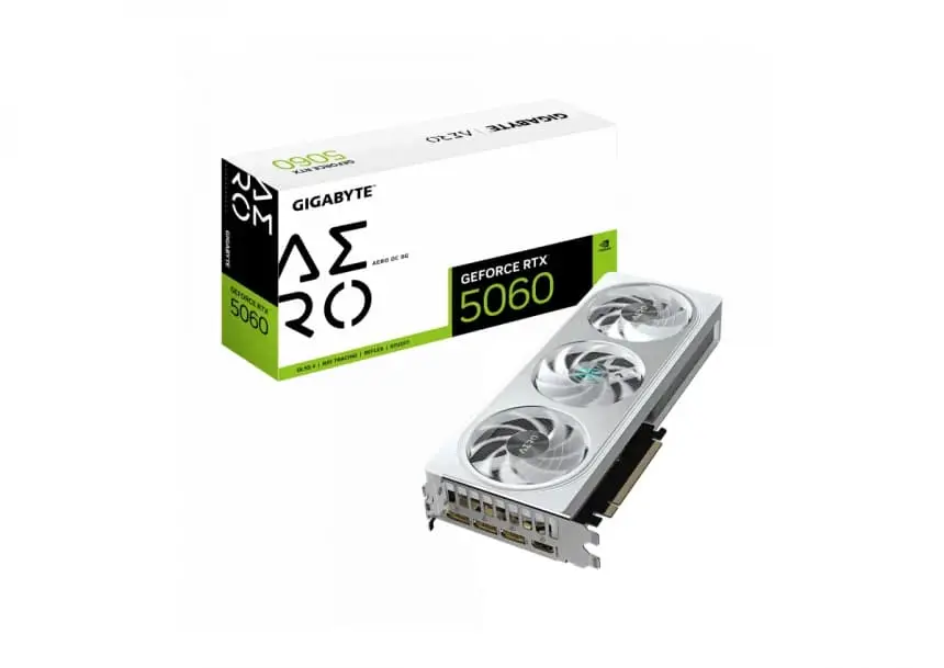 Gigabyte Grafička kartica GeForce RTX 5060, Aero OC, GV-N5060AERO, OC-8GD, 8GB, GDDR7