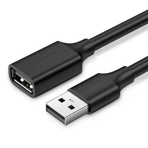 Ugreen USB kabl M/F 2.0 US103, Produžni, 5m, Crni
