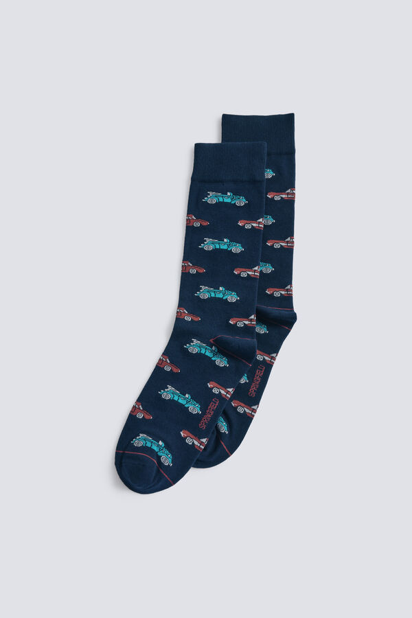 Baumwollsocken mit Retro-Automotiv