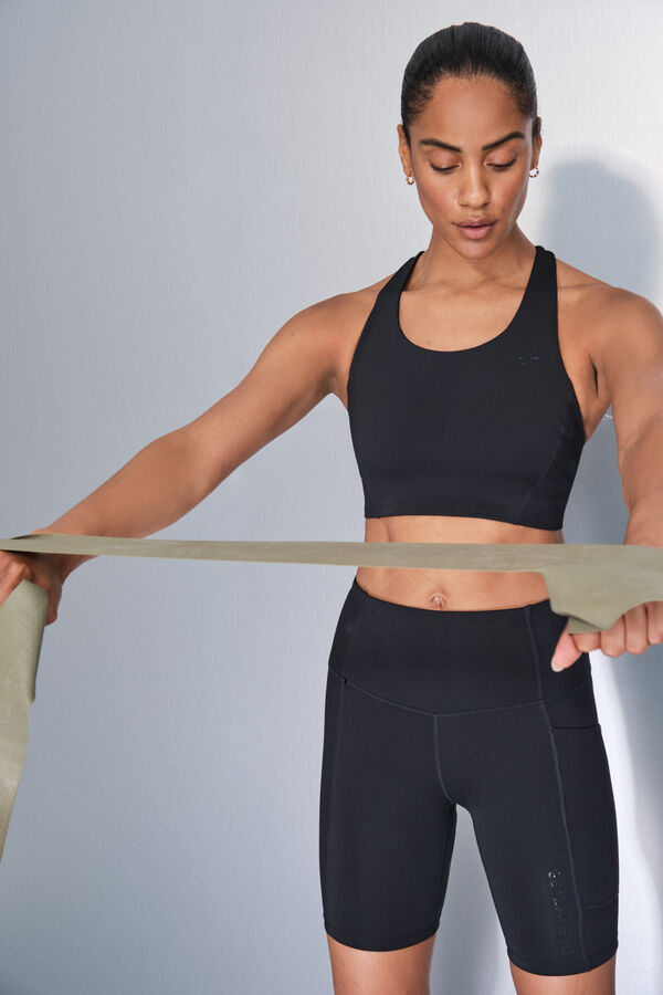 4D STRETCH schwarze Radleggings