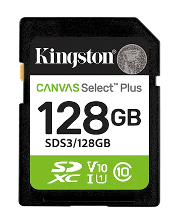 KINGSTON memoriјska kartica 128 GB SDXC Canvas Select Plus Gen3 150 MB/s C10 UHS-I U1 V10 (SDS3/128 GB)