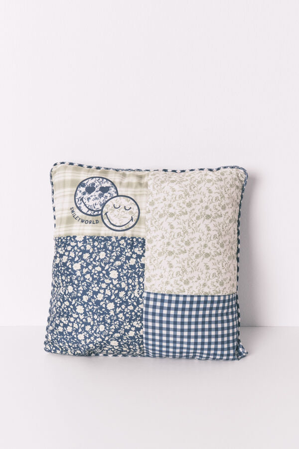 SmileyWorld® mehrfarbig Patchworkkissen