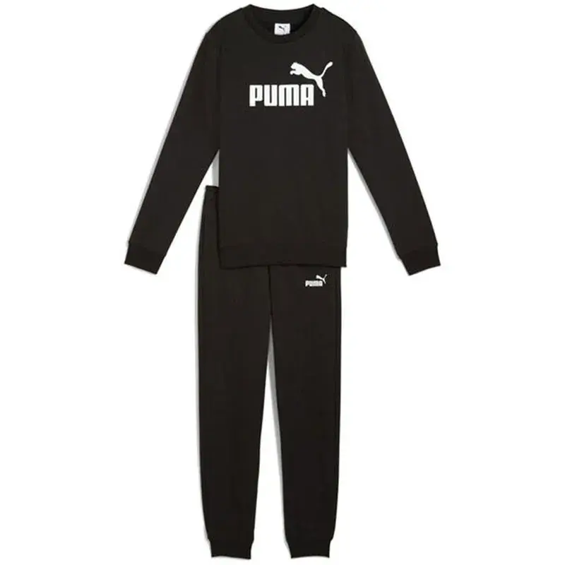 Puma Trenerka za dečake Puma Ess No.1 Logo Crew Sweat Suit Fl B, Crna