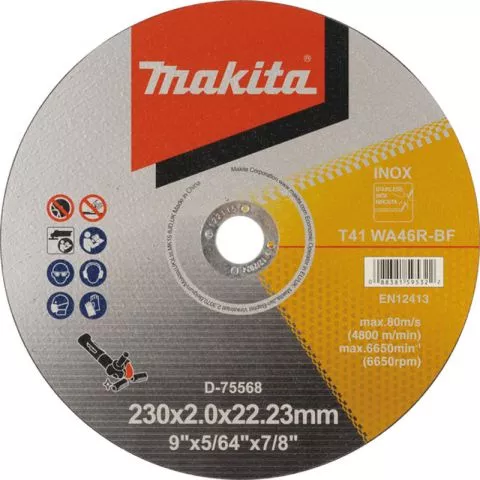 MAKITA - TANKA REZNA PLOČA ZA INOX D-75568