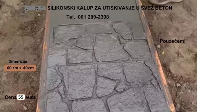 SILIKONSKI KALUPI ZA ŠTAMPANI BETON