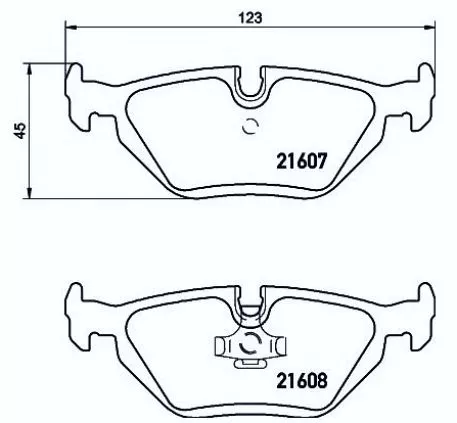 KOČIONE PLOČICE ZADNJE BMW E36,E46 TEXTAR