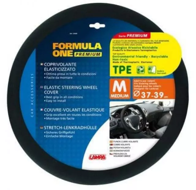 Obloga za volan M 37/39 cm – crna Formula One 33068