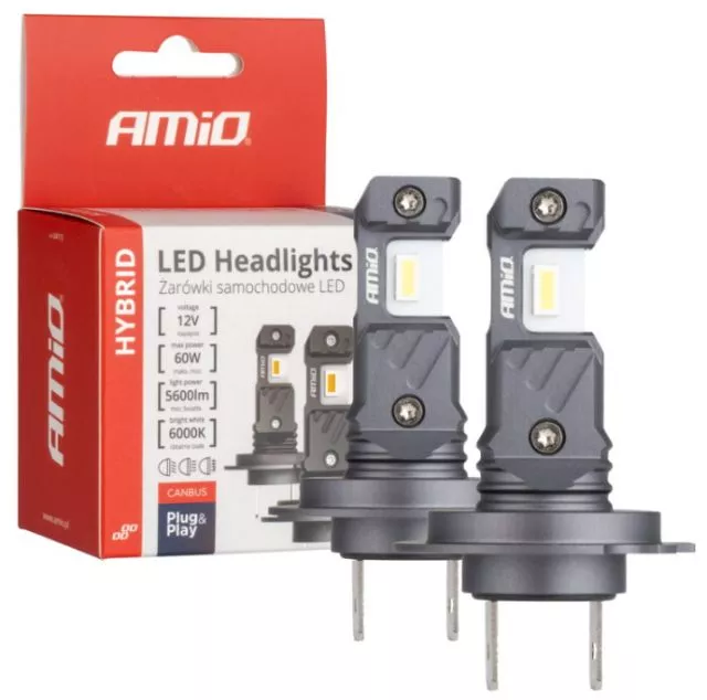 Sijalice LED H7/H18 Canbus 12V 60W (2 kom) – Amio 04115