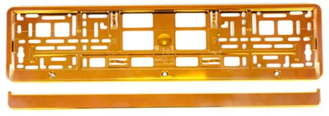 OKVIR ZA TABLICE, PLASTIČNI, METALIK NARANDŽASTI – AMIO 03175