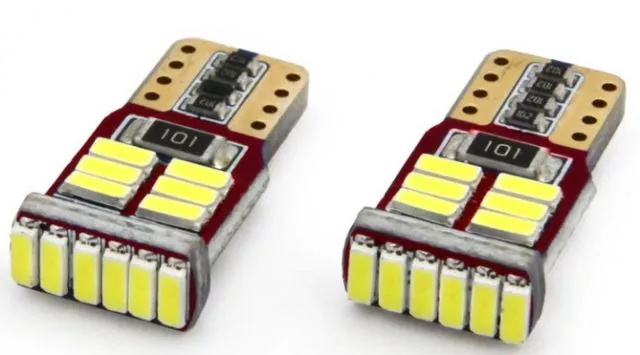 Sijalice LED T10 W5W, Canbus, 12V, 18 SMD (2 kom) – Amio 01286