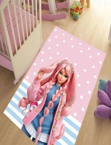 DEČIJI TEPIH 180X120CM – BARBIE GIRL