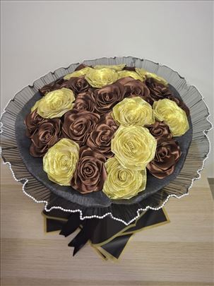 Lux-Queen brown&gold buket