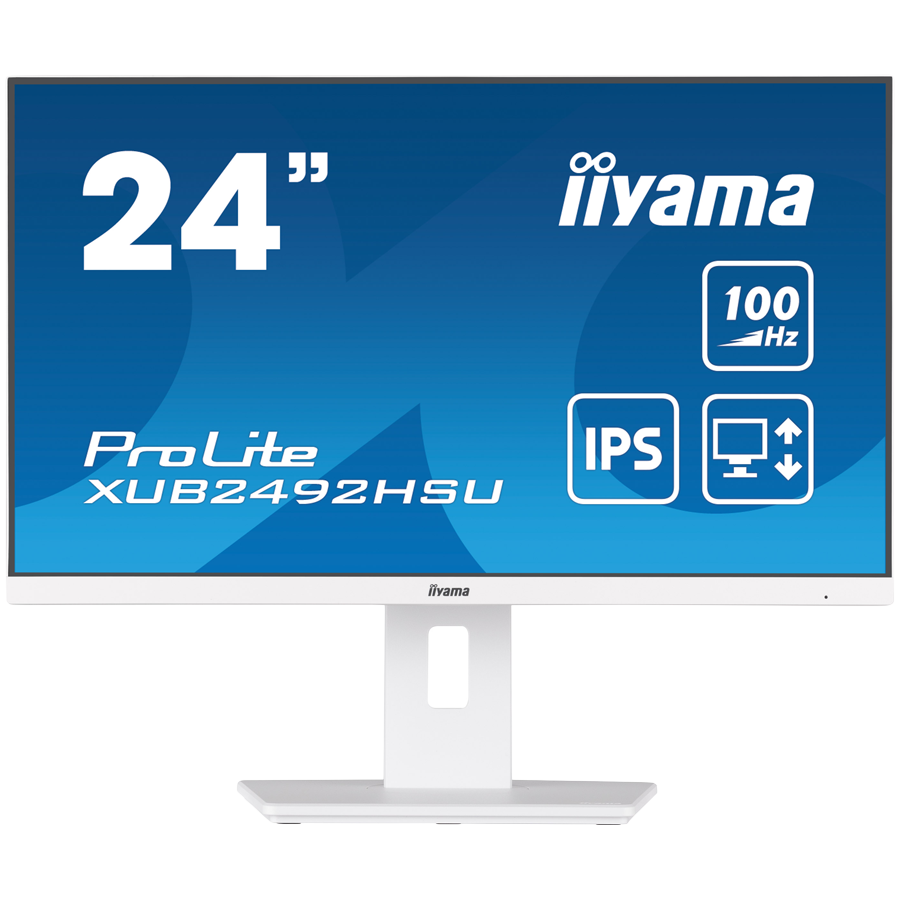 IIYAMA Monitor LED XUB2492HSU-W6 WHITE 23.8" IPS HDMI DP USB