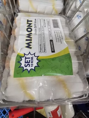 ULOŽAK VALJKA ŽUTI 10 CM - MIMONT
