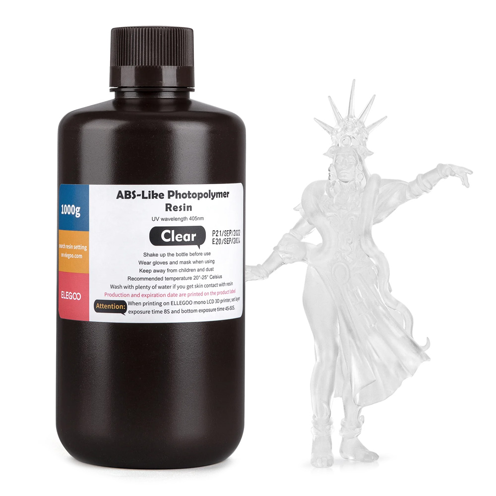 ELEGOO ABS-like Resin 1kg Translucent, 50.103.0099