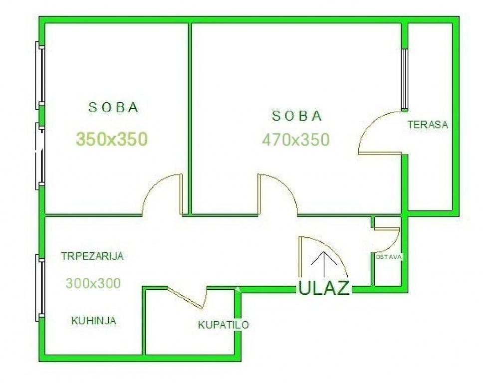 Novi Sad, okolina Železničke stanice i Sajma (ulica Omladinskog pokreta) . Dvosoban klasičan stan 49