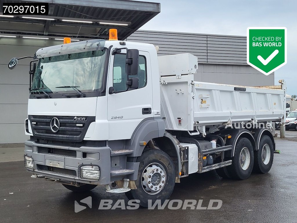 Mercedes-Benz Axor 2640 6X4 10m3 Meiller Tipper Steelsuspension Manual Euro 4 kiper
