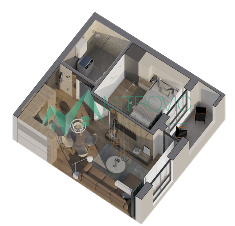 Novi Sad, Sajam - Luksuzni stanovi u novogradnji - odlična lokacija! 36 m2
