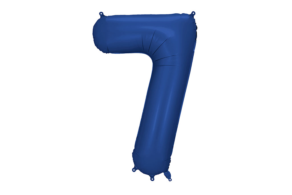 Broj 7 mat tamno plavi – 86cm