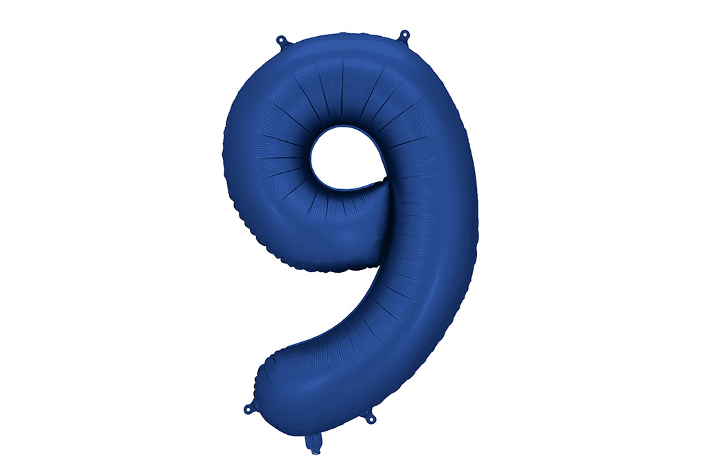 Broj 9 mat tamno plavi – 86cm