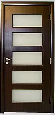 SOBNA VRATA GLASS DOOR MAHAGONY