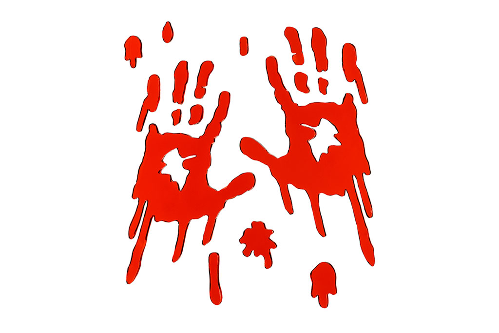 Stiker za prozor – Krvavi otisci