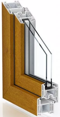 DVOKRILNI PVC PROZOR SA T PREČKOM 140 X 140 DEKOR - VIŠE BOJA DRVETA