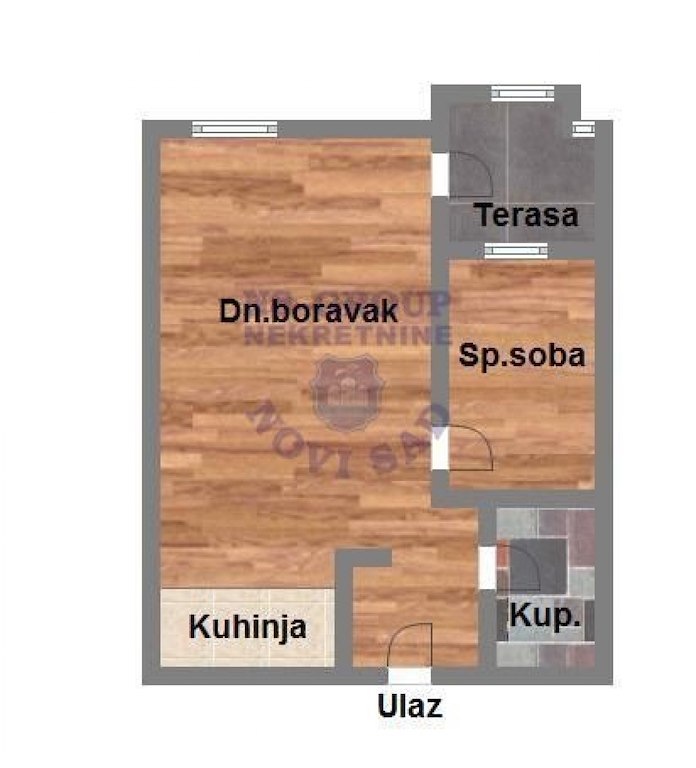 Dvosoban stan na Podbari, 42m2