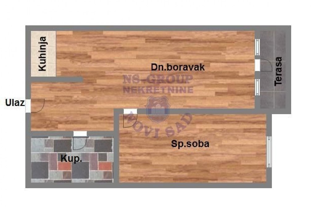 Dvosoban stan na Podbari, 45m2