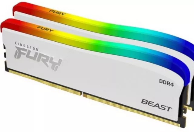 KINGSTON 16GB (2X8GB) DDR4 3200MT/S CL16 FURY BEAST RGB SE MEMORIJA