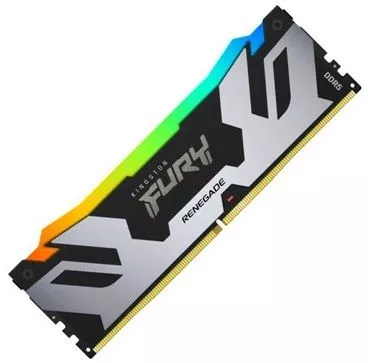 KINGSTON 24GB (1X24GB) DDR5 7200MT/S CL38 FURY RENEGADE SILVER/BLACK RGB XMP DIMM MEMORIJA | KF572C3