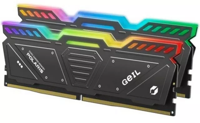 GEIL 32GB KIT (2X16GB) DDR5-6400 POLARIS RGB TITANIUM GRAY MEMORIJA | GOSG532GB6400C38BDC