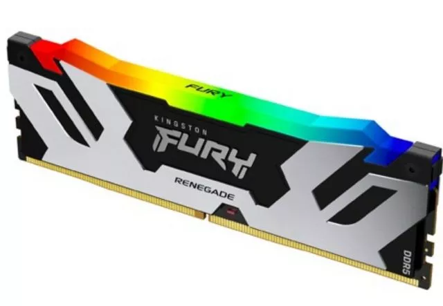 KINGSTON 16GB (1X16GB) DDR5 8000MT/S CL38 FURY RENEGADE SILVER/BLACK RGB XMP DIMM MEMORIJA | KF580C3