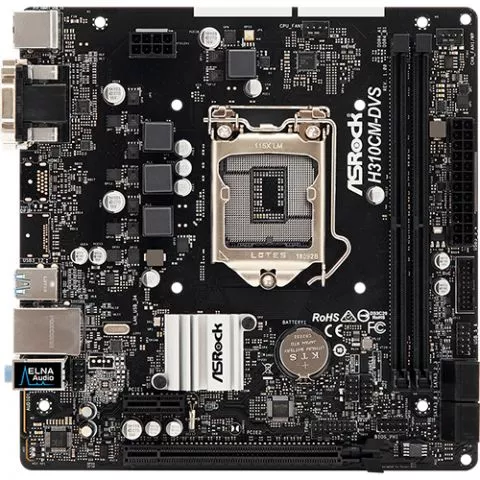 ASROCK H310CM-DVS MATIČNA PLOČA INTEL® 1151 (8. I 9. GEN.) INTEL® H310 MICRO ATX DDR4
