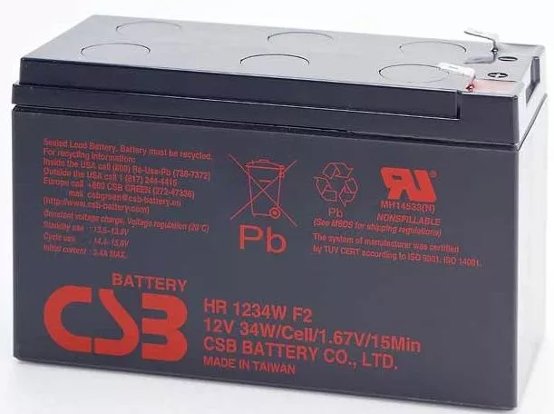 CSB UPS CSB Baterija, 12V- 9 Ah, 34.0w/cell | HR1234W
