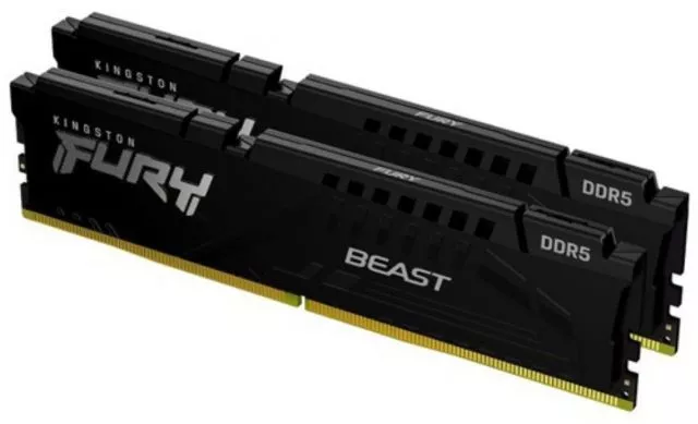 KINGSTON 64GB (2X32GB) DDR5 6400MT/S CL32 FURY BEAST BLACK XMP DIMM MEMORIJA