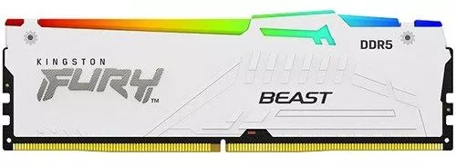 KINGSTON 16GB (1X16GB) DDR5 5600MT/S CL36 FURY BEAST WHITE RGB EXPO MEMORIJA | KF556C36BWEA-16