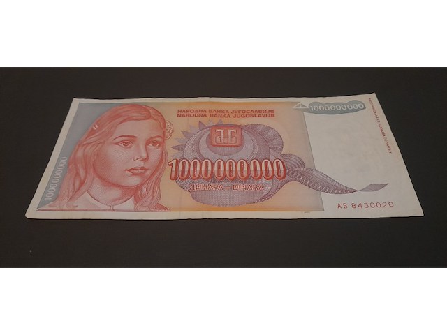 1.000.000.000 DINARA iz 1993. god.