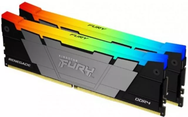 KINGSTON 64GB (2X32GB) DDR4 3200MT/S CL16 FURY RENEGADE RGB BLACK XMP DIMM MEMORIJA
