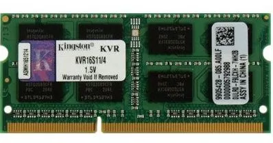 Kingston 4GB 1600 DDR3L Memorija SO-DIMM Non-ECC CL11 | KVR16LS11/4