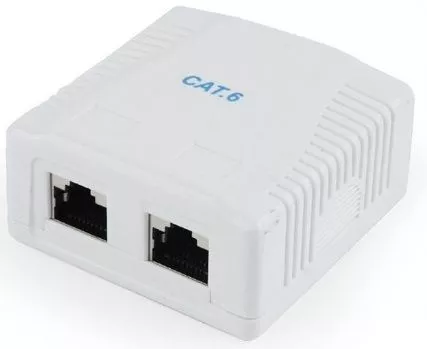 Gembird CAT6 FTP 2-port surface mount box | NCAC-2F6-01