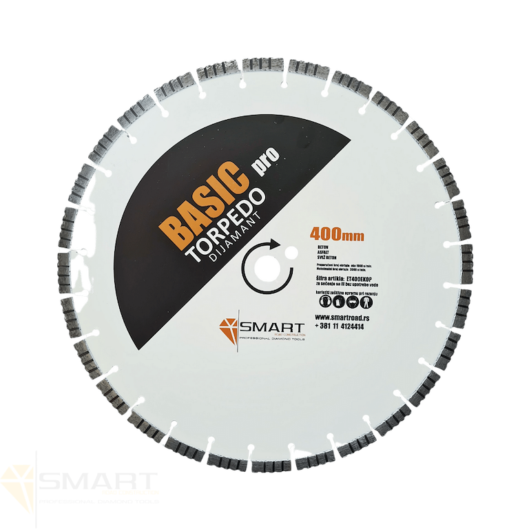 Torpedo ET400EKO Dijamantski disk Basic Combo 400mm za mekan/abrazivan beton
