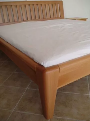 BRAČNI KREVET, PUNO DRVO BUKVA K010