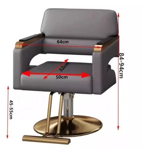 Frizerska stolica siva
