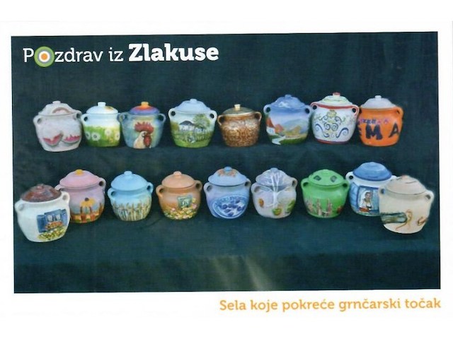 Razglednica Zlakusa br. 9 - Oslikani lončići