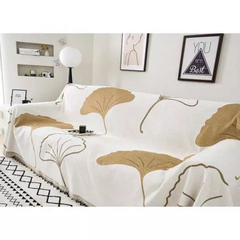 PREKRIVAČ ZA KREVET 180X230CM – BRAON LIST