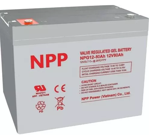 GEMBIRD NPG12V-80AH NPP POWER AGM GEL PUNJIVA BATERIJA