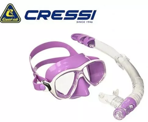 Ronilačka maska CRESSI Set Marea Vip LILAC