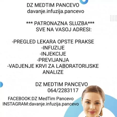 DAVANJE INFUZIJE PANČEVO