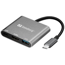 Sandberg USB-C na HDMI+USB A+USB-C (136-00)
